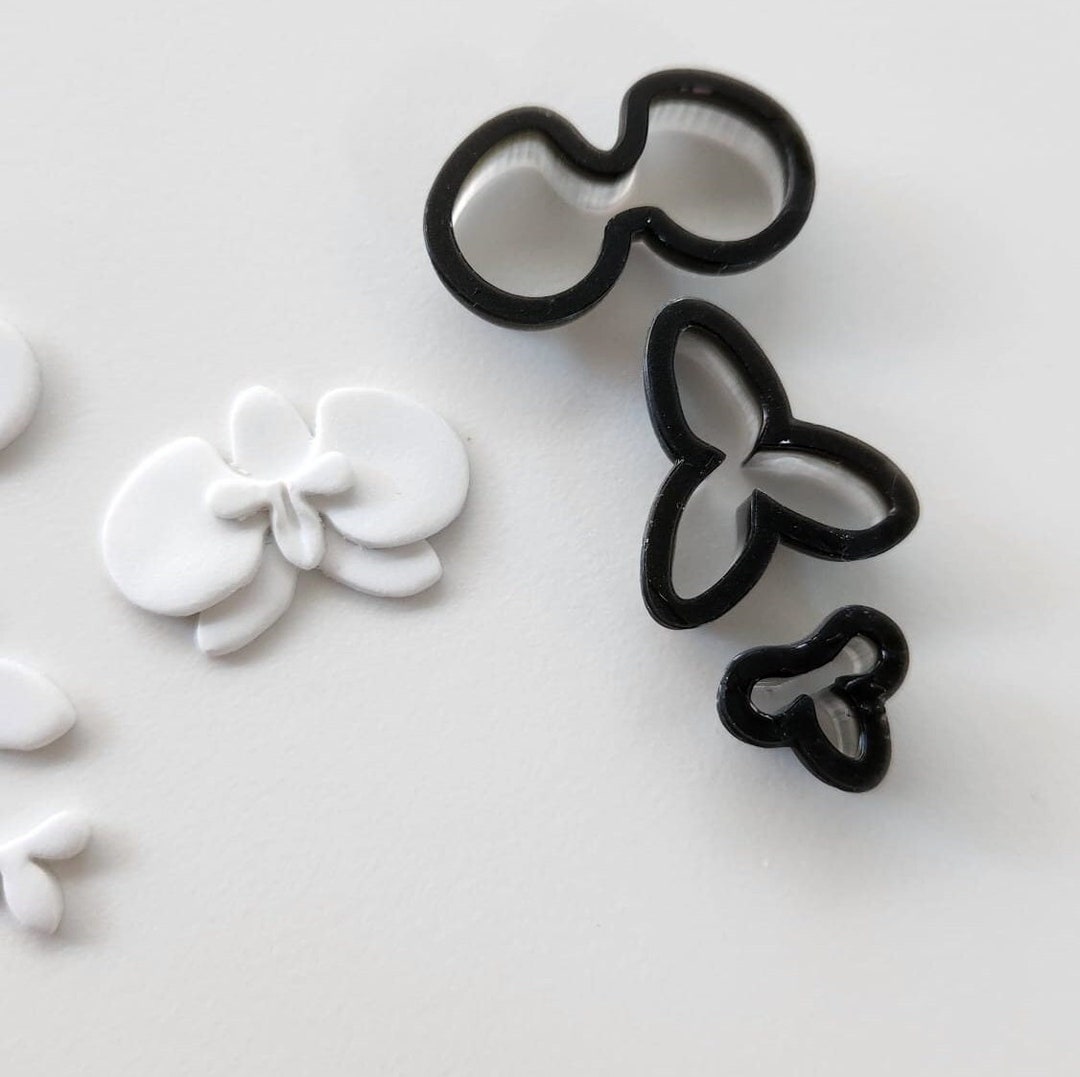 Small Orchid Clay Cutter. Mini Stud Orchid. - Etsy