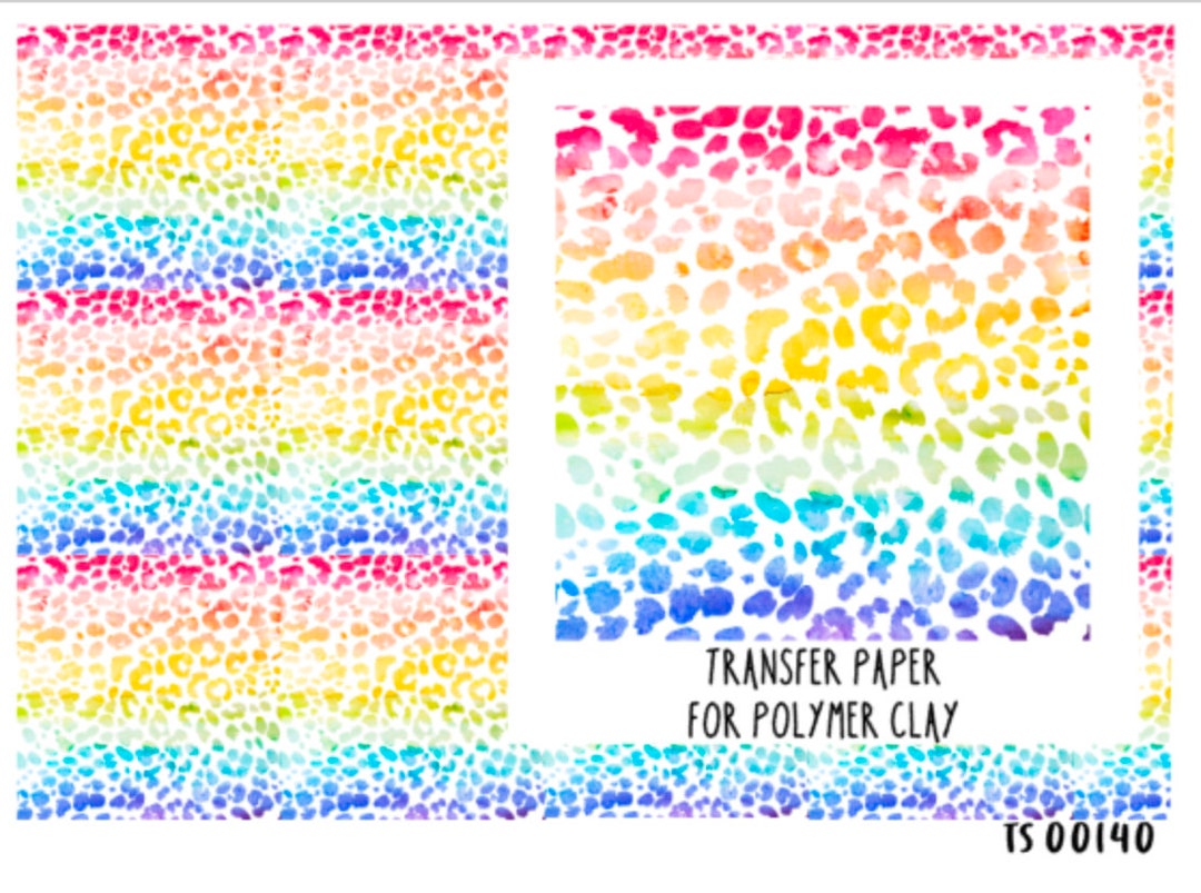 Leopard Print Transfer Paper for Polymer Clay. TS00140 - Etsy