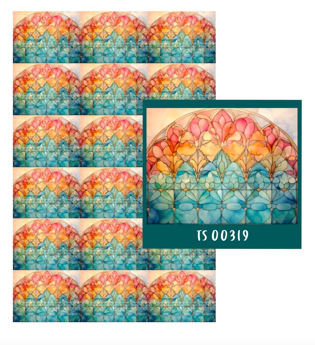 Stained Glass. Transfer Paper for Clay. TS00319 - Etsy