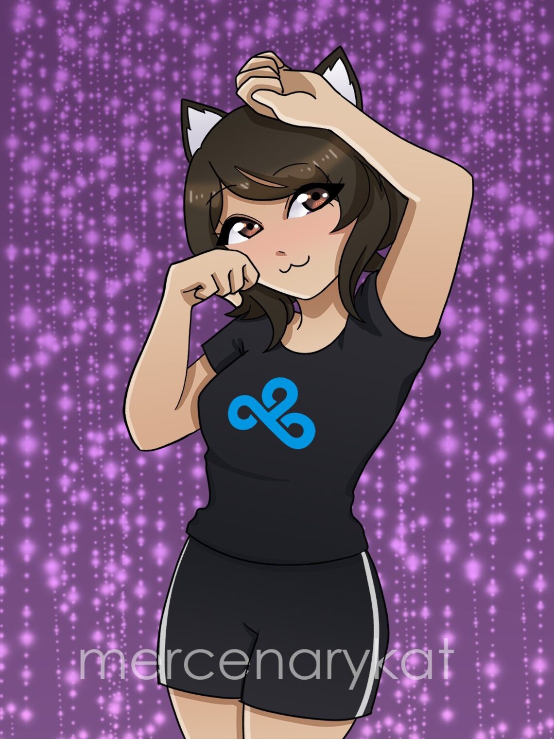 Emiru Cat Girl Coloring Page | Etsy