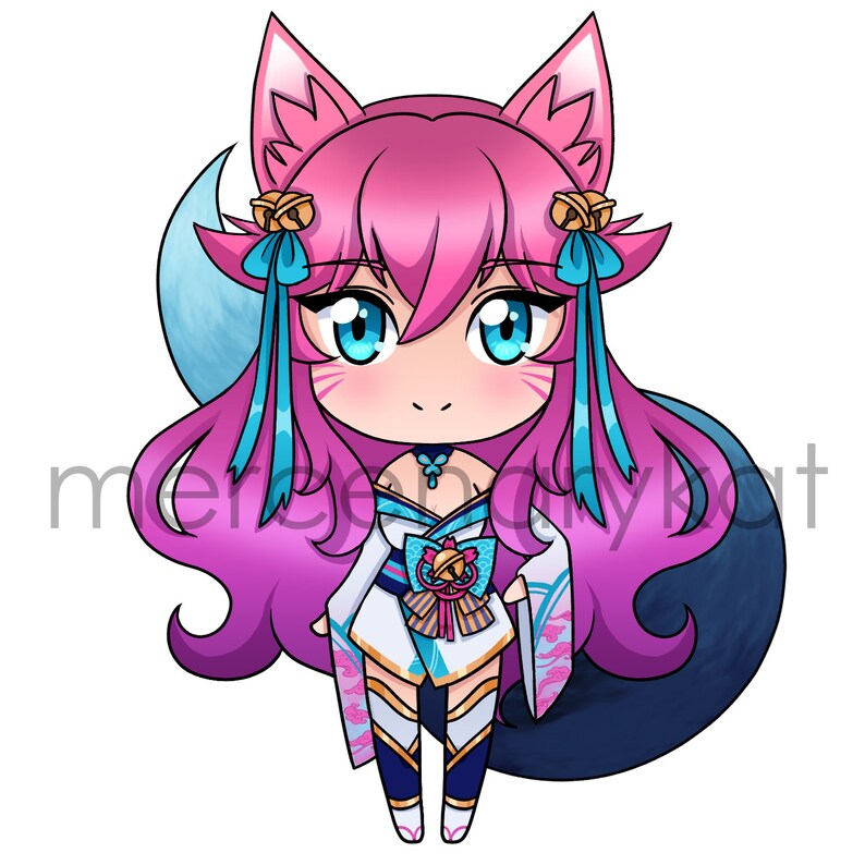 Spirit Blossom Ahri Coloring Page - Etsy