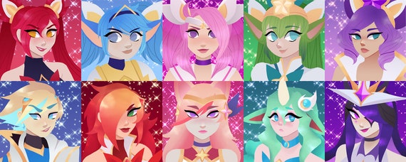 League of Legends Star Guardian Prints - Etsy
