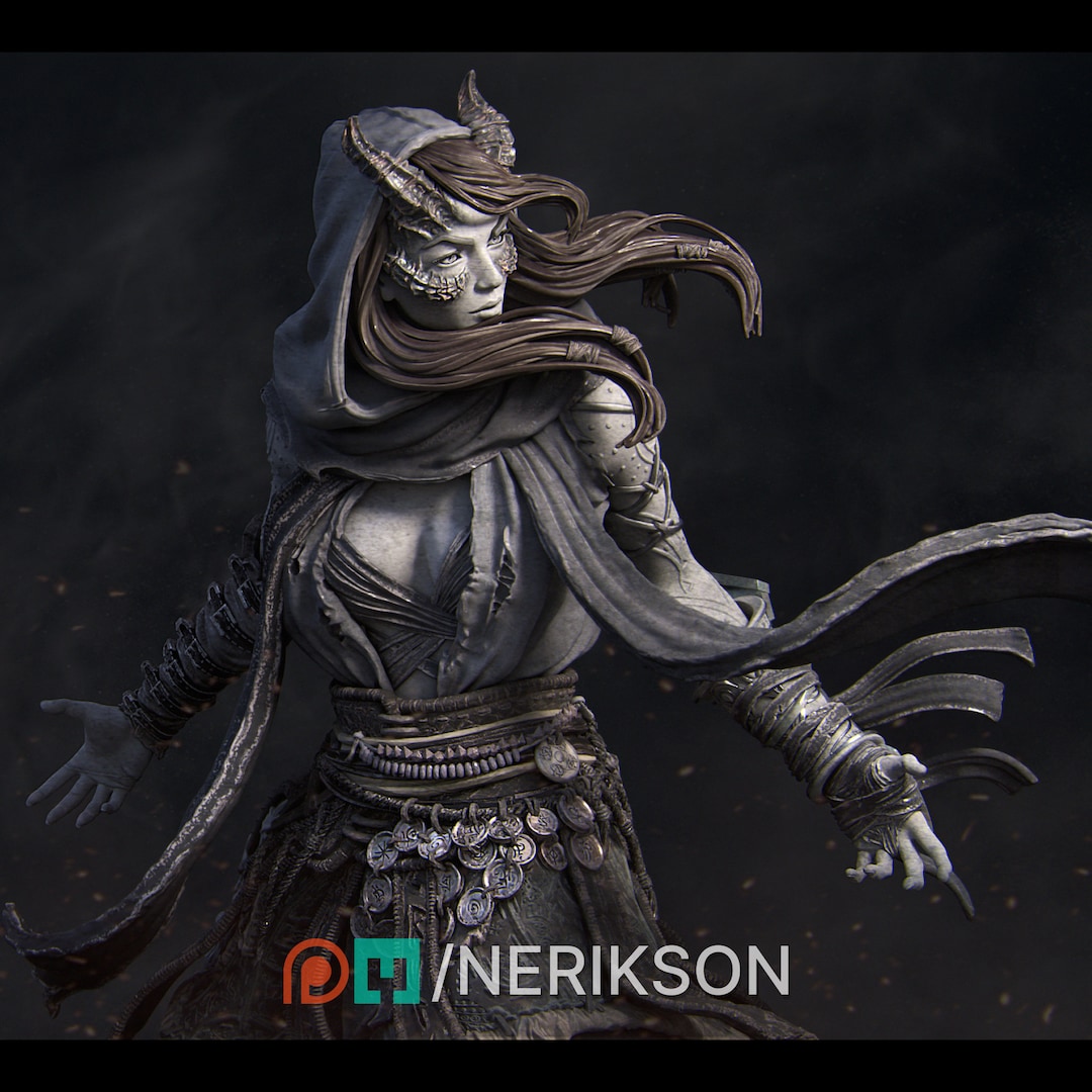 Tiefling Mage Beautiful Tiefling Druid Tiefling Wild Magic Large Model ...