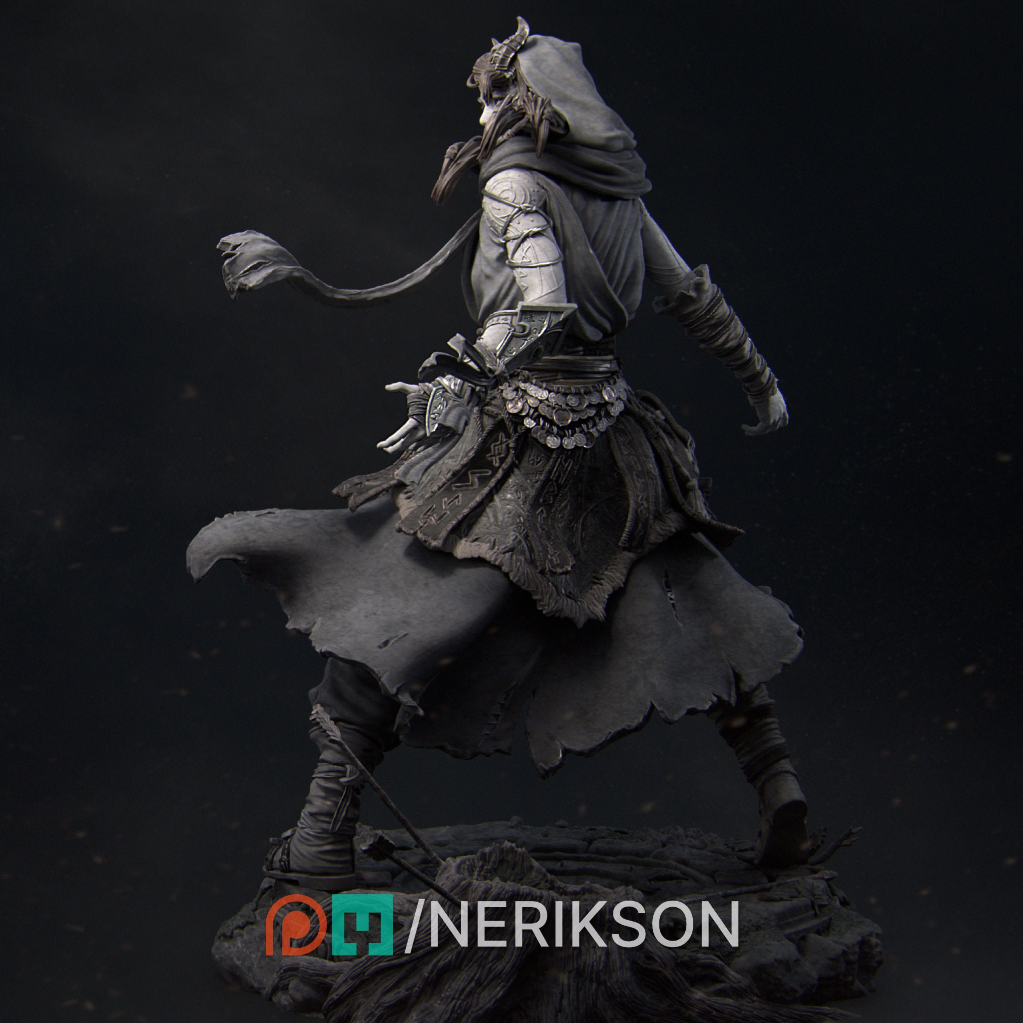 Tiefling Mage Beautiful Tiefling Druid Tiefling Wild Magic Large Model ...