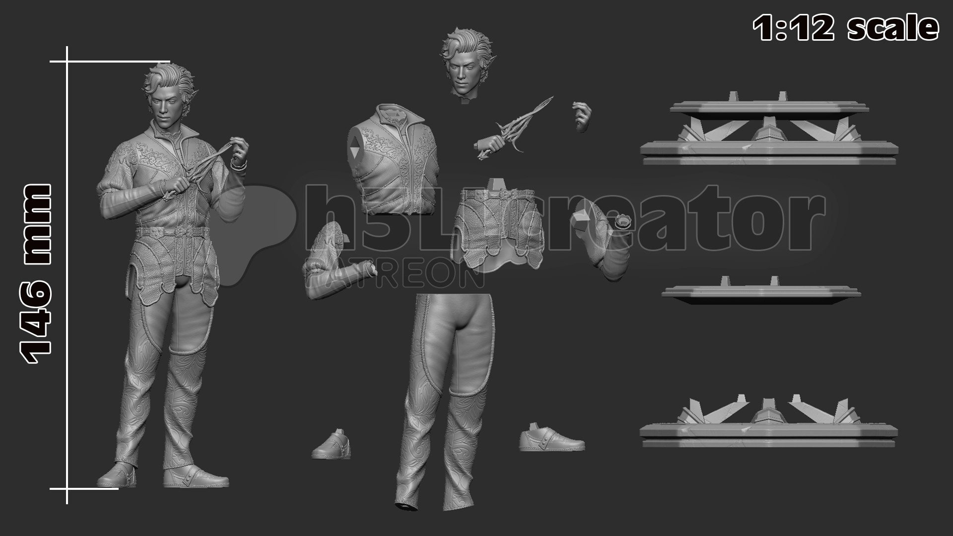 Asterion Baldur's Gate Vampire Rouge Archer Fantasy Dnd Dungeon ...