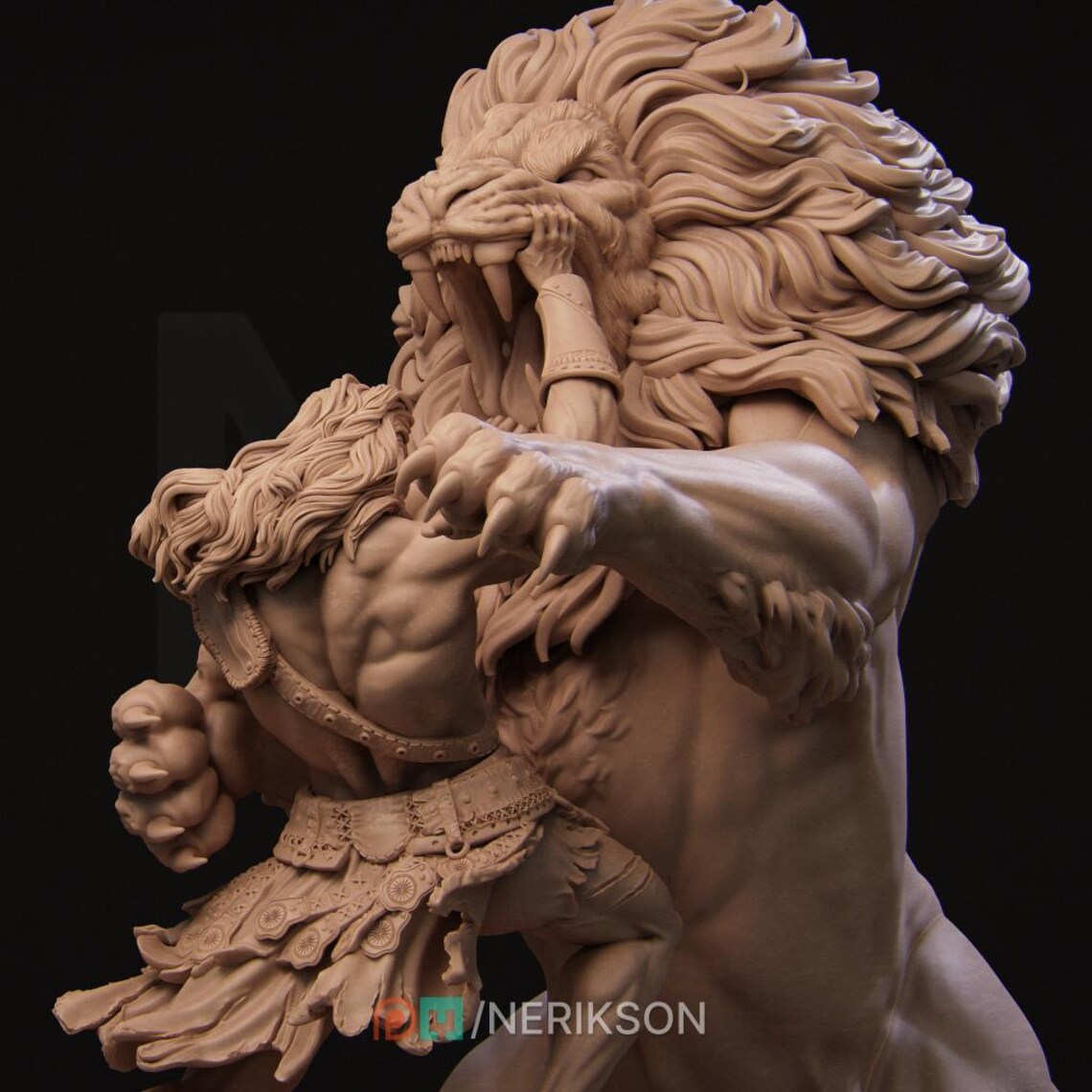 Heracles | Nemean Lion | Mythos | Mythical | Greek | Demigod | Greek ...