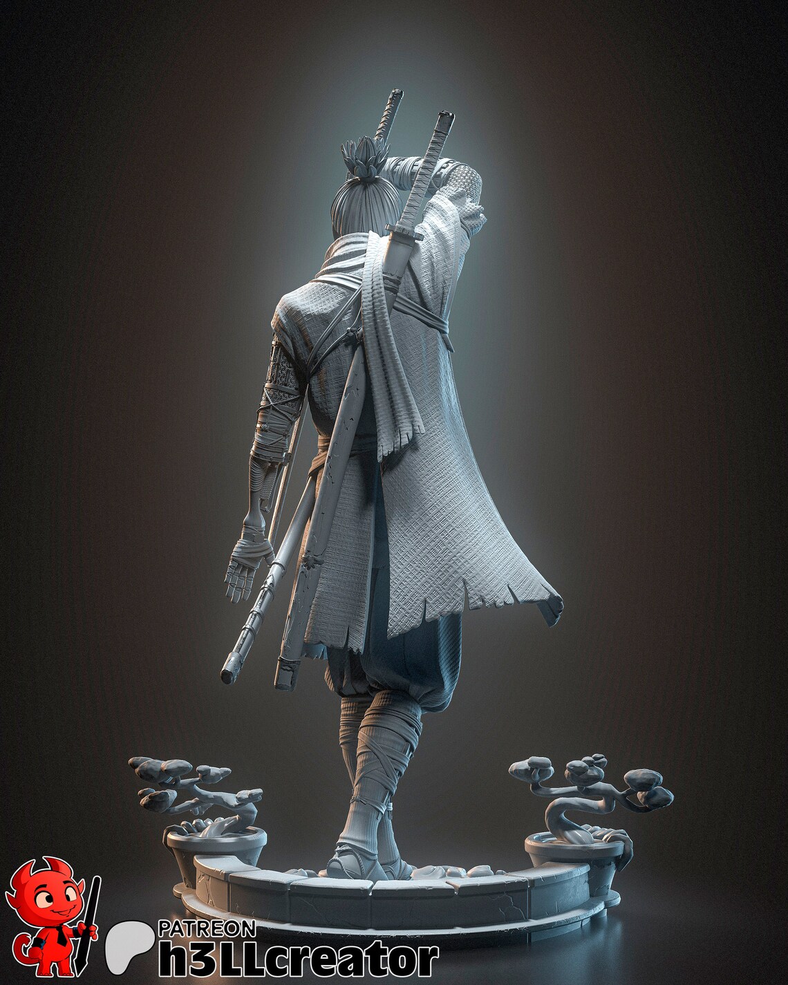 Sekiro Japanese Video Game Character Samurai Asian Artwork Fantasy Edo ...