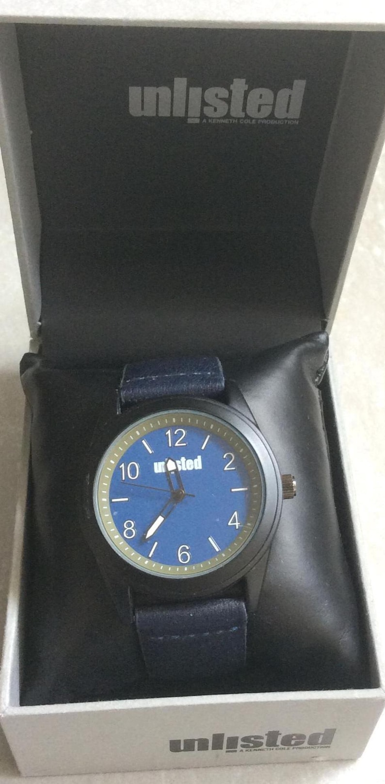 KENNTH COLE Unlisted Men's Watch Having a Round Blue Dial Displaying ...