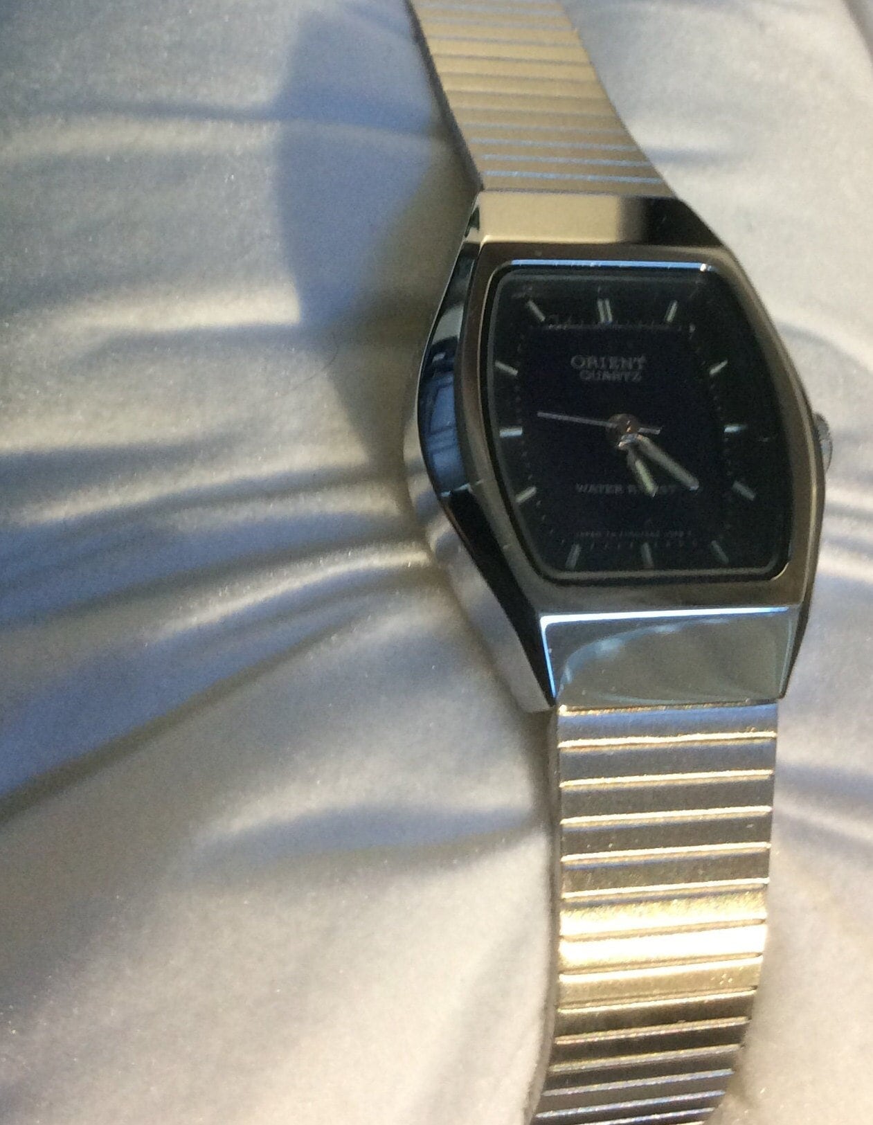 ORIENT Women's Watch Rectangle Blue Dial Silver Index - Etsy