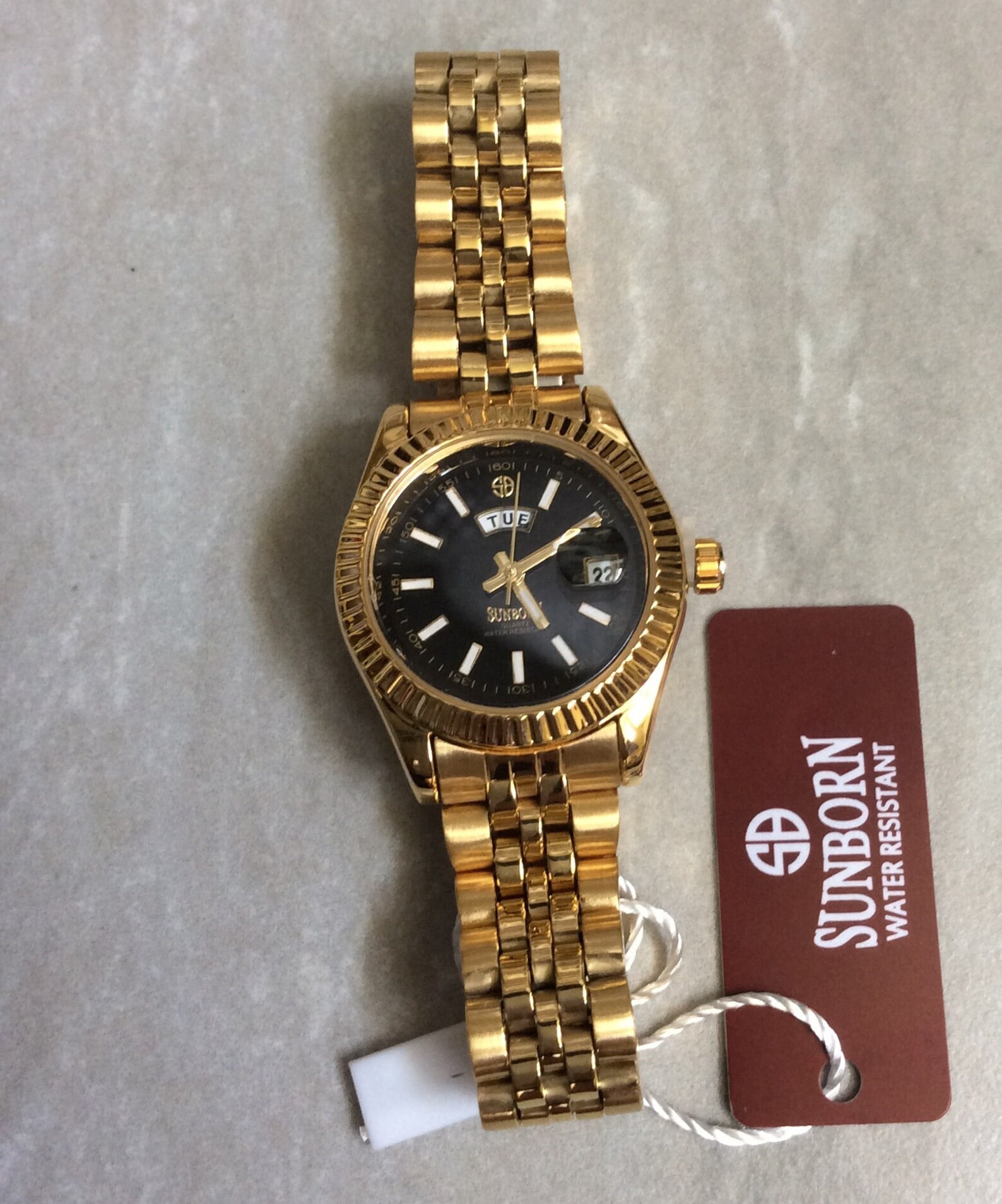 SUNBORN Women's Watch Round Black Dial Index Hours Day and - Etsy