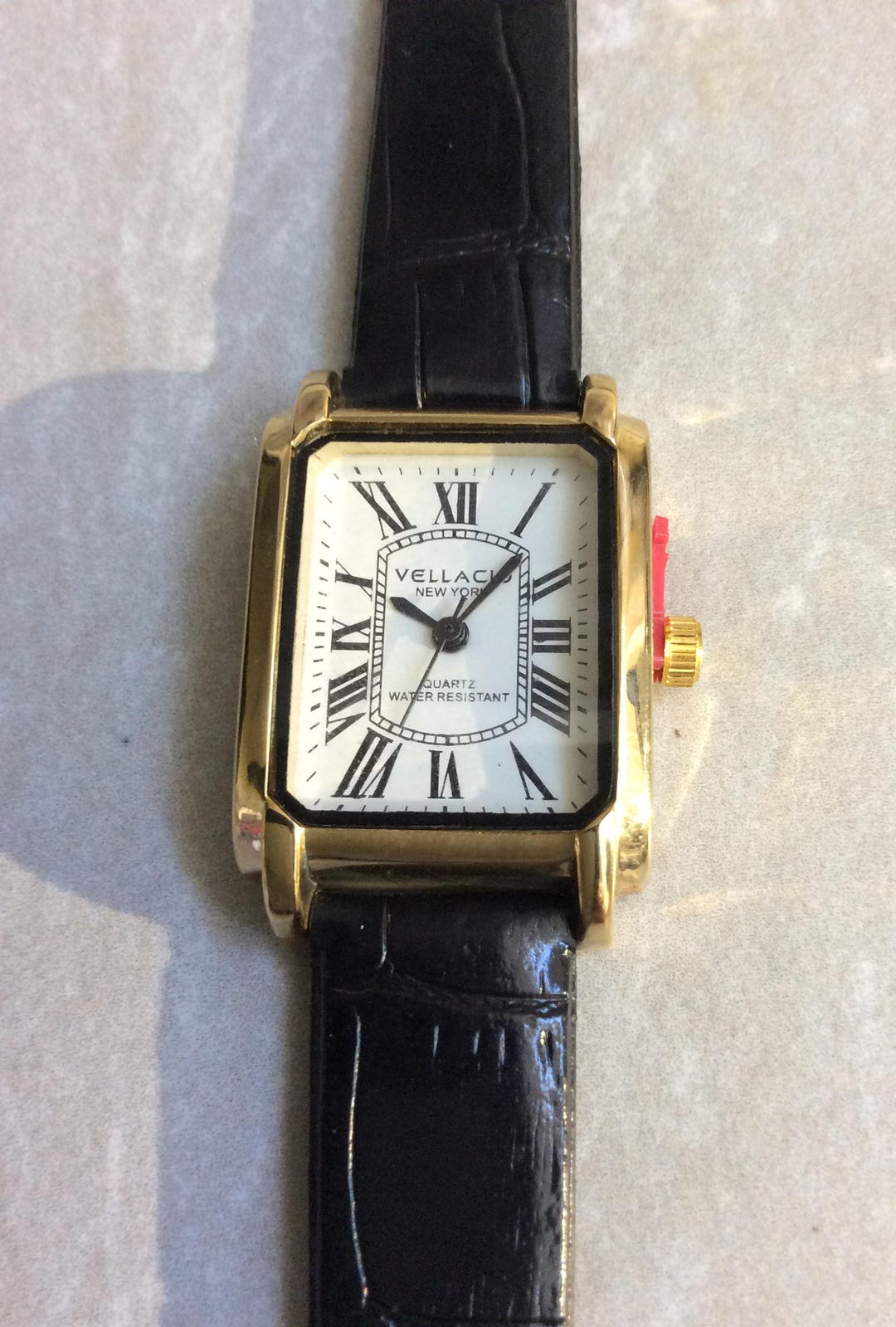 VELLACIO Women's Watch Rectangle White Dial Roman Numeral Numbers on a ...