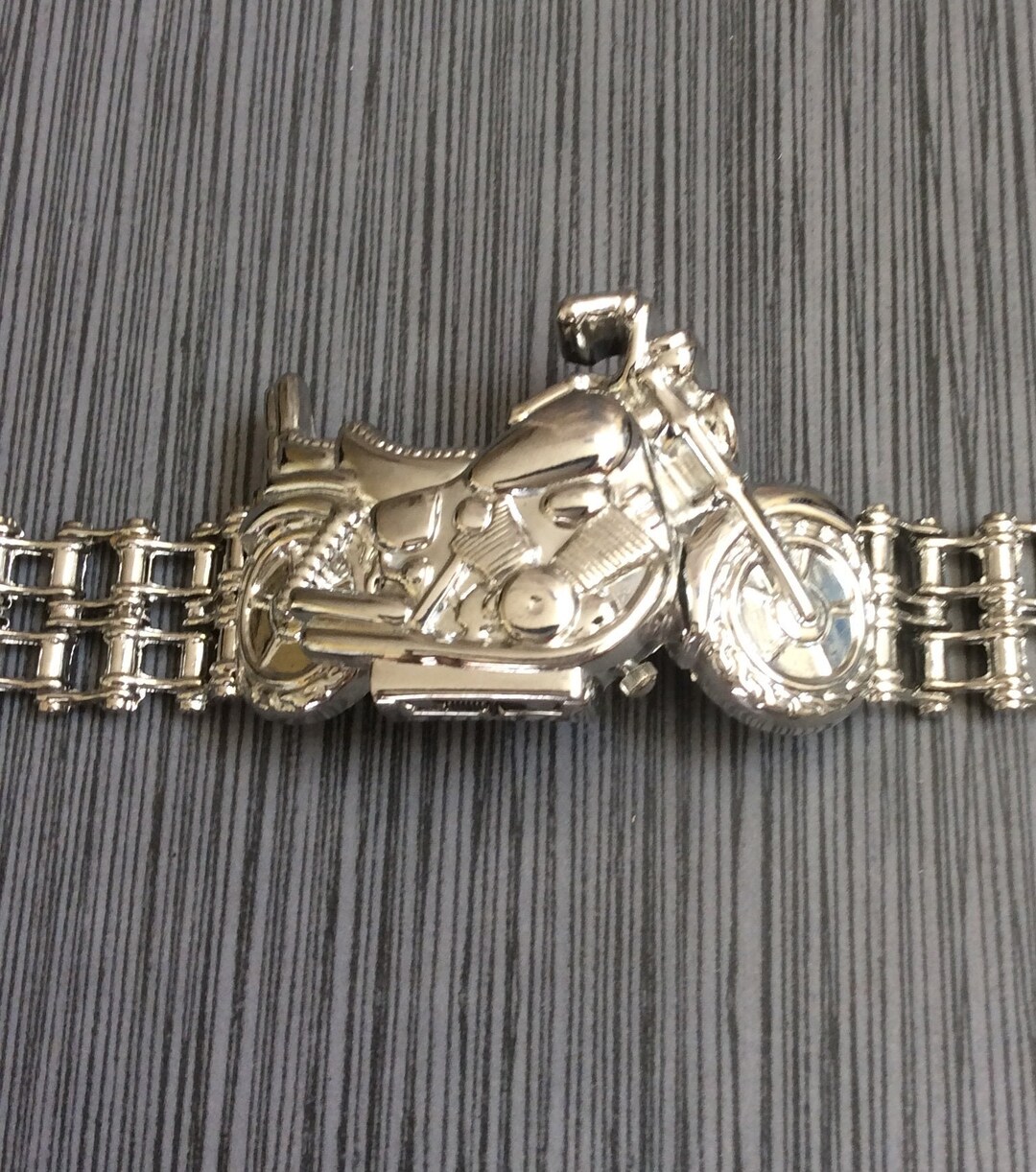 Motorcycle Biker Watch on Biker Chain Band Unique Style - Etsy