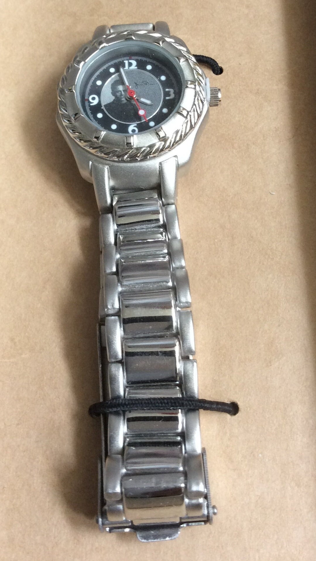 James Dean 50th Anniversary Silver Women's Watch Round Black Dial ...