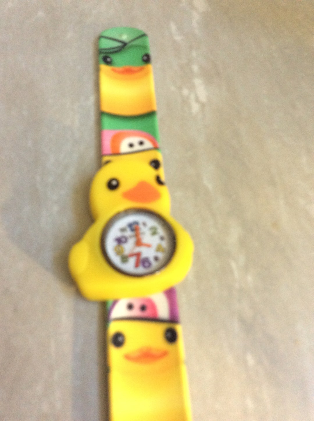 Yellow Duck Slap-on Watch Handmade Children's New Watch Round Dial ...