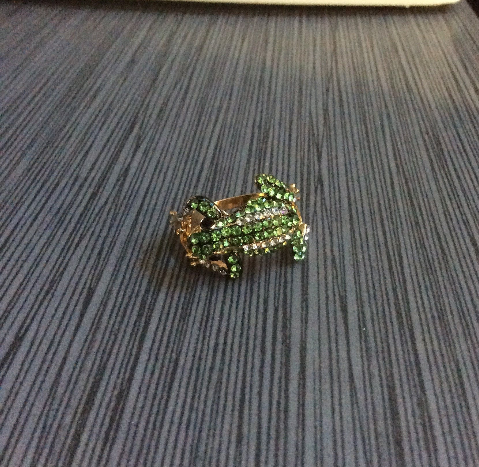 Brand New Women's Green Crystal Tree Frog Ring Size 9 - Etsy