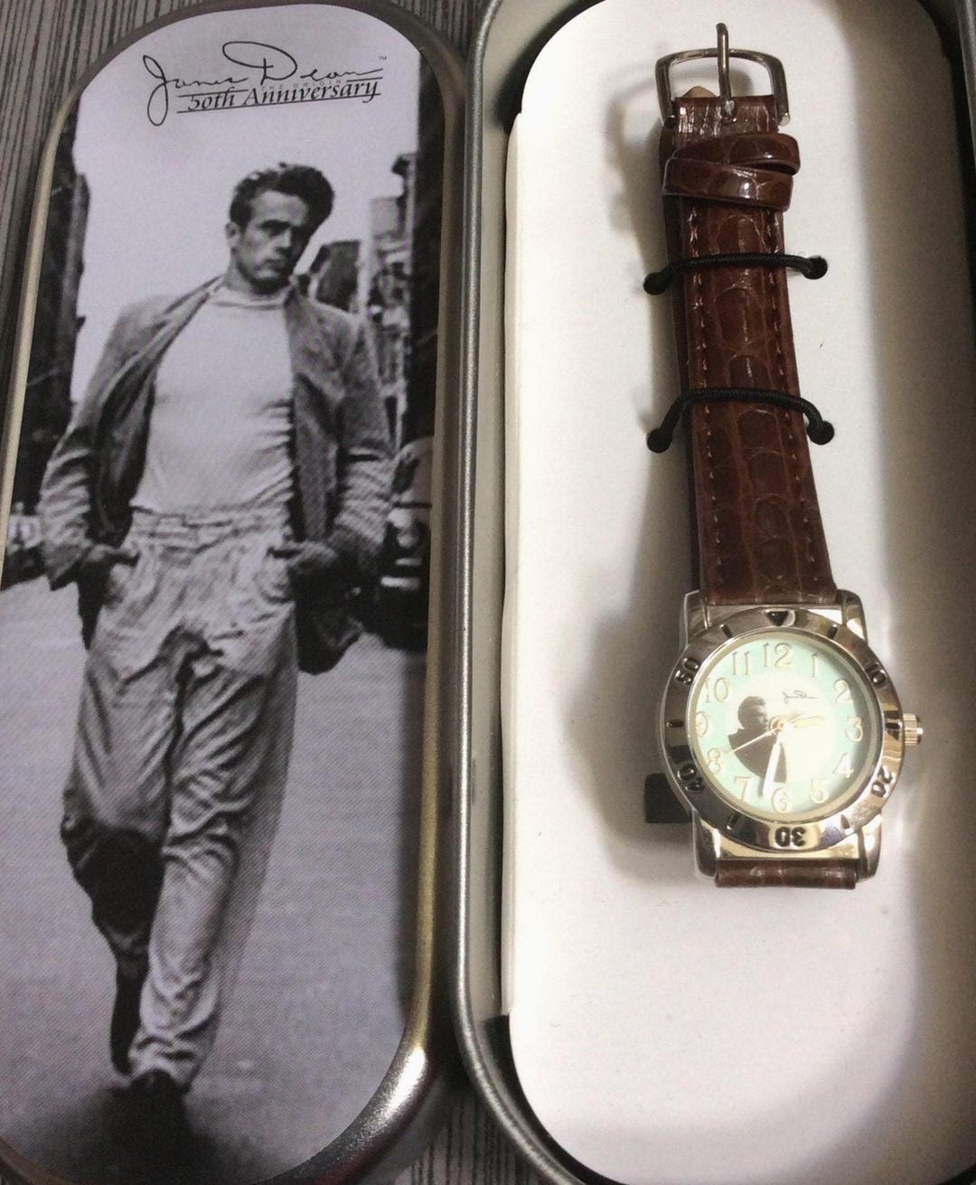 James Dean Silver Women's Watch With a Round Dial With Silver Numbered ...