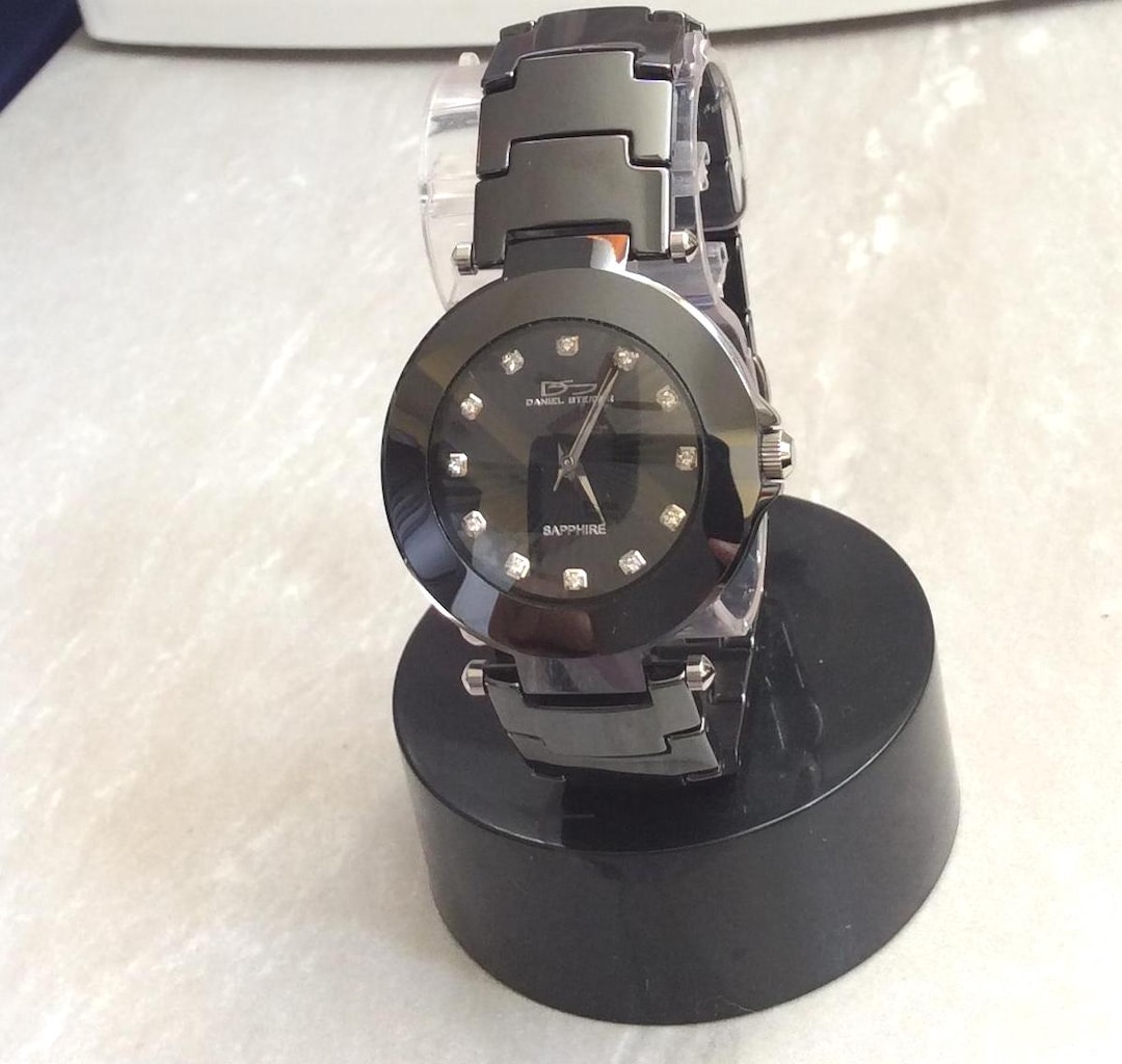 DANIEL STEIGER Ceramic Men's Watch Having a Round Suray Black Dial ...