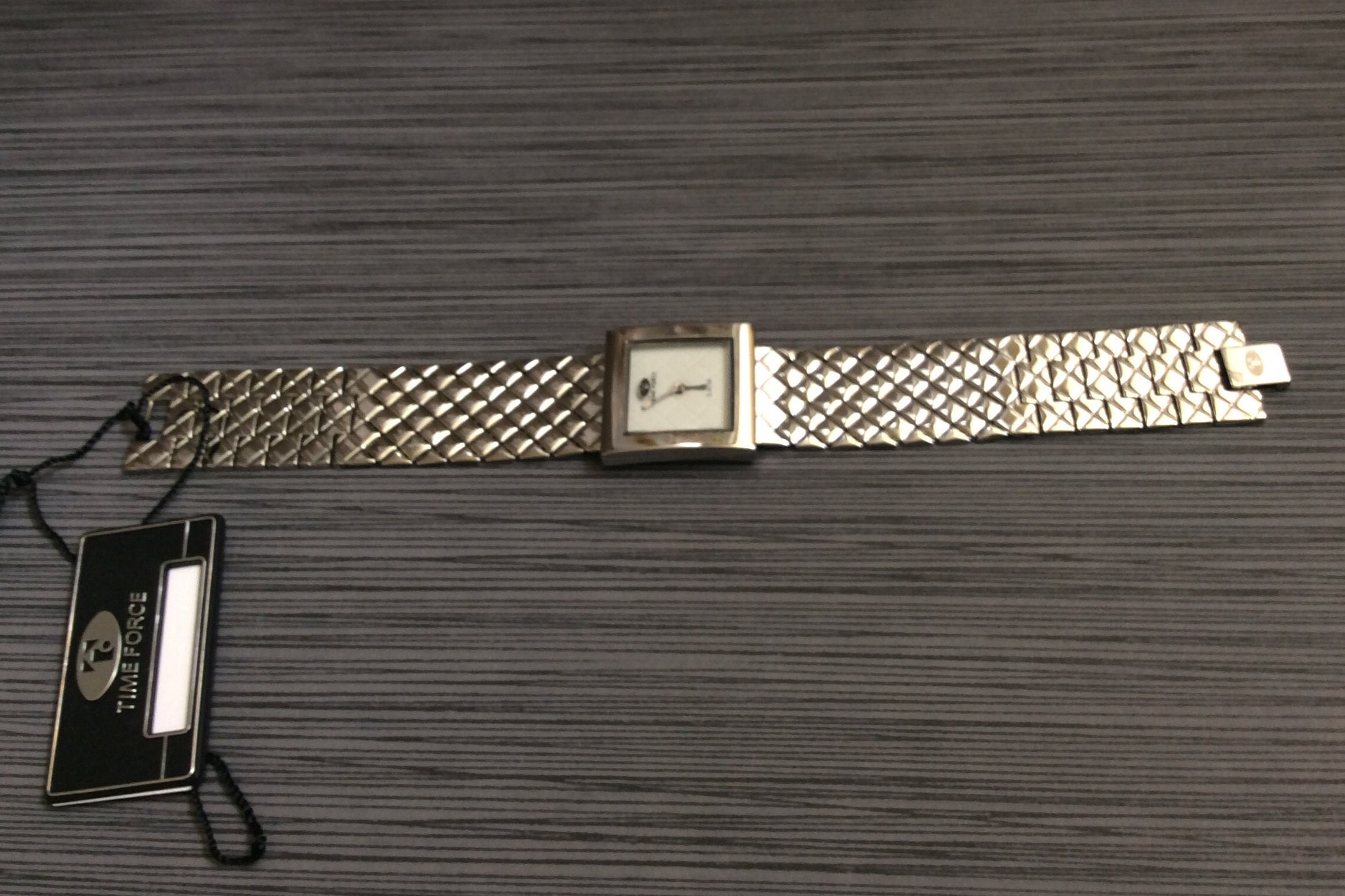 Time Force Women's Watch Square White Dial on a Silver | Etsy