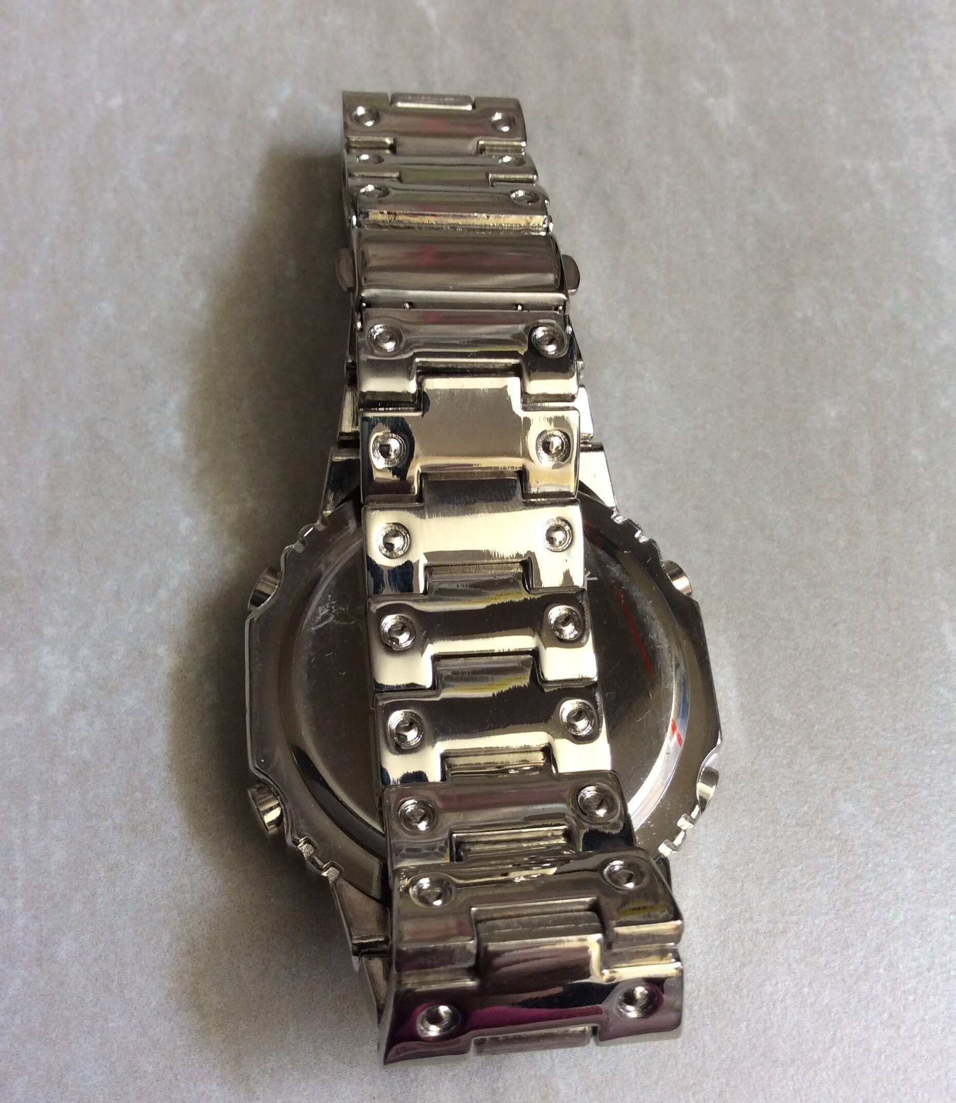 Silver Digital Men's Watch Rectangle Dial on a Silver - Etsy