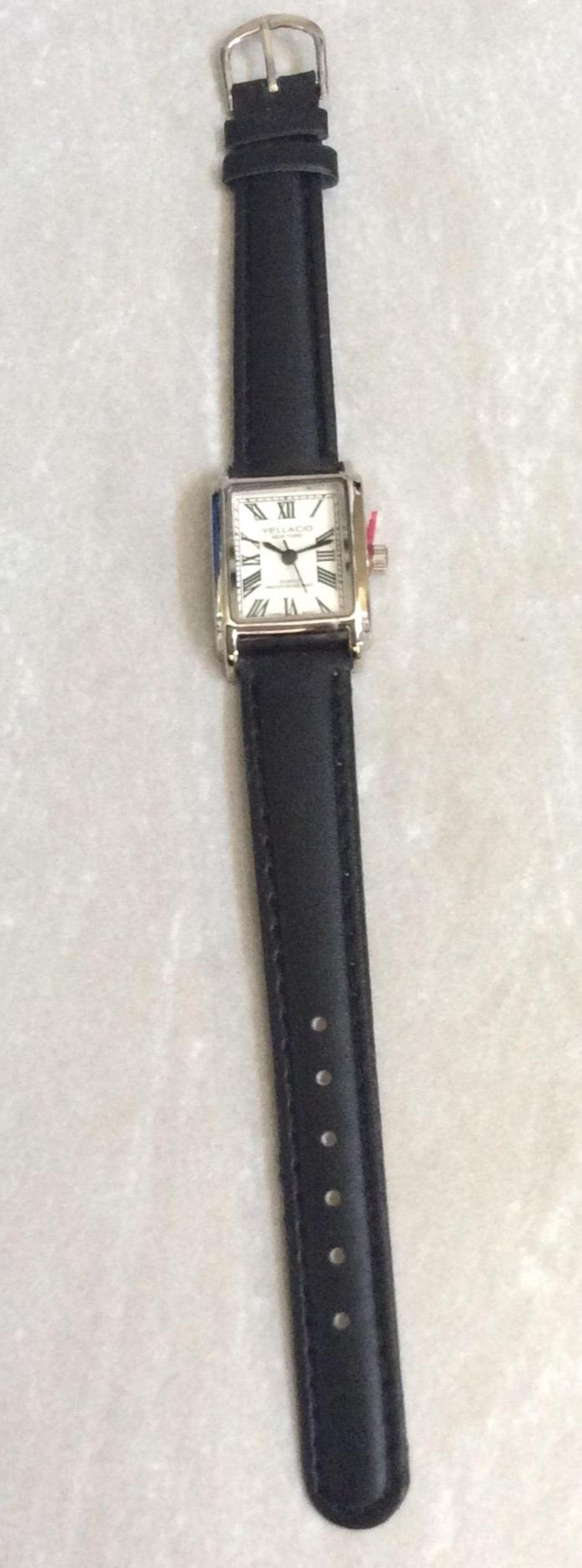 VELLACIO Women's Watch Rectangle White Dial Roman Numeral Hours on ...