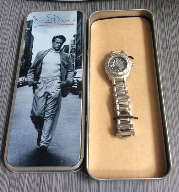 James Dean 50th Anniversary Silver Women's Watch Roun… - Gem