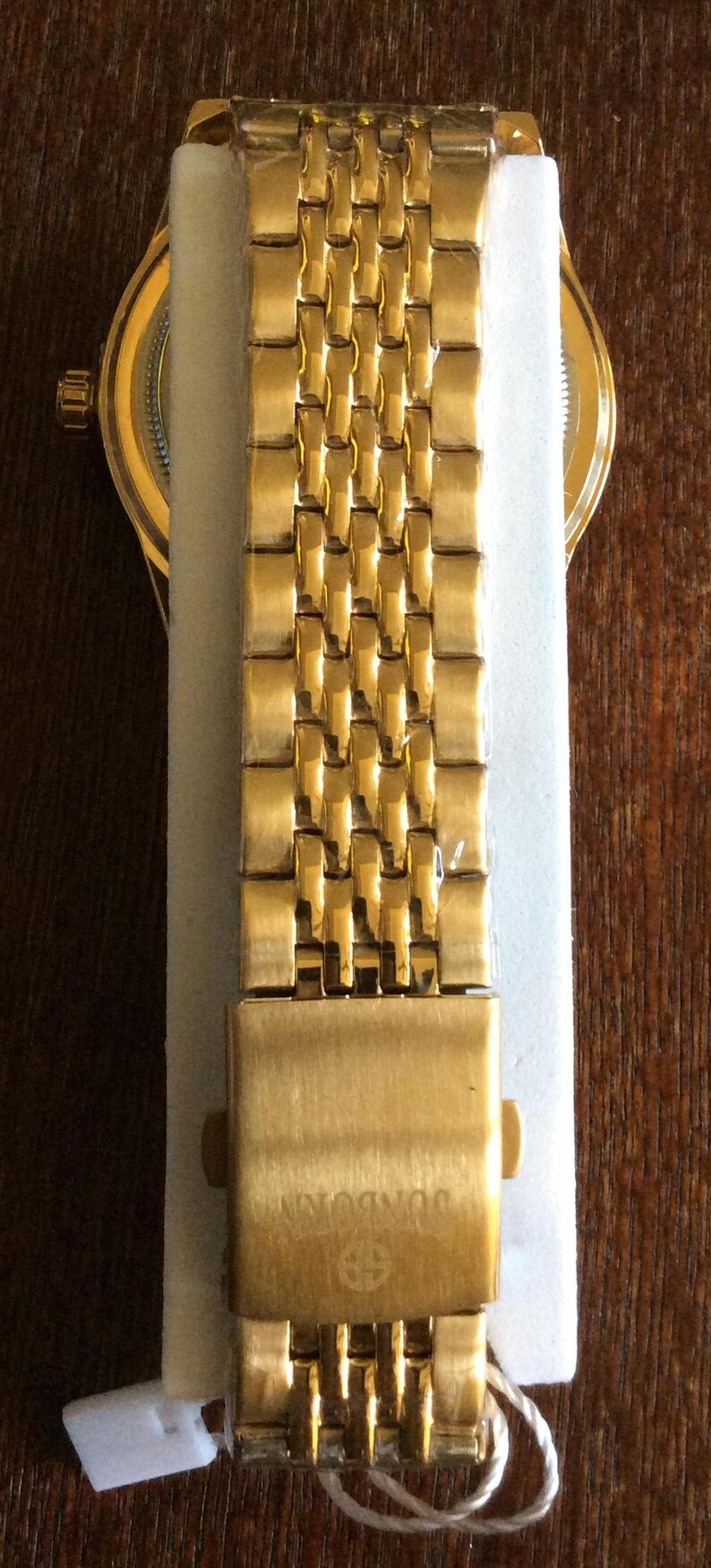 SUNBORN Gold Men's Watch Green Bezel/dial With Date White Index Hours ...