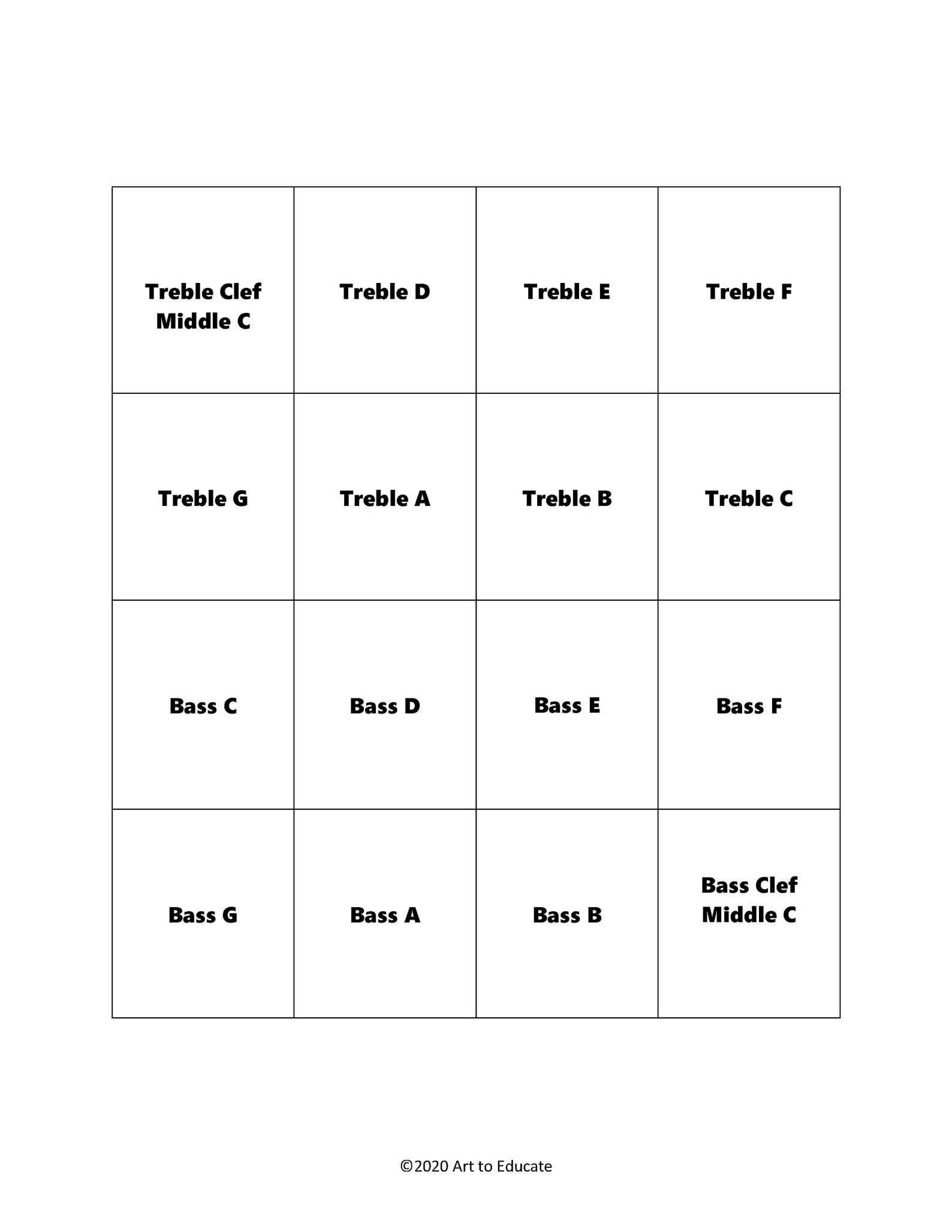 Music Note Bingo - Etsy