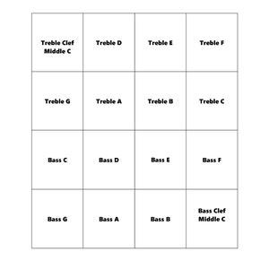 Music Note Bingo - Etsy