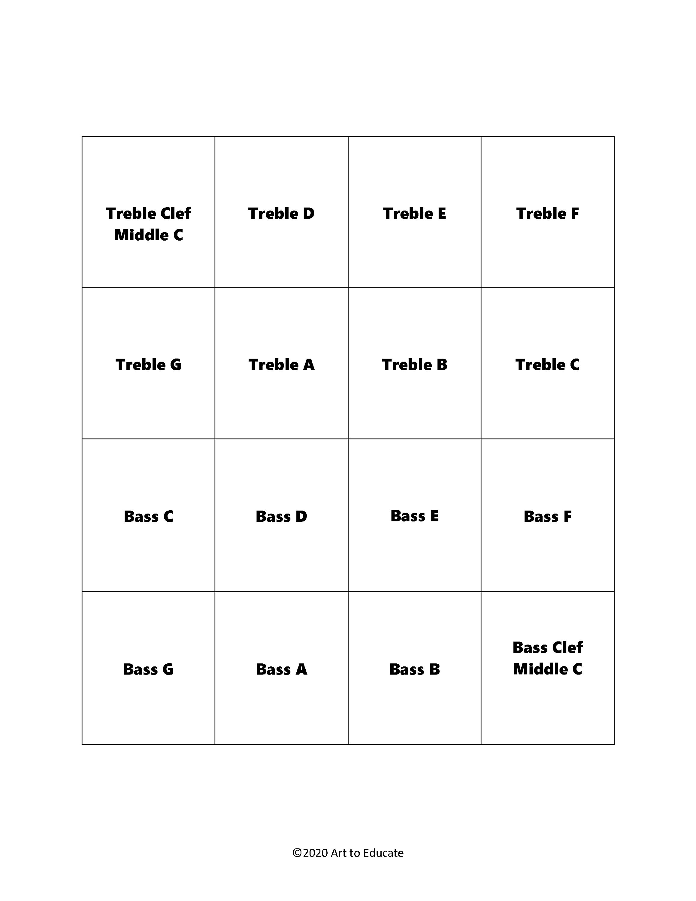 Music Note Bingo - Etsy