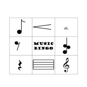 Music Bingo - Etsy