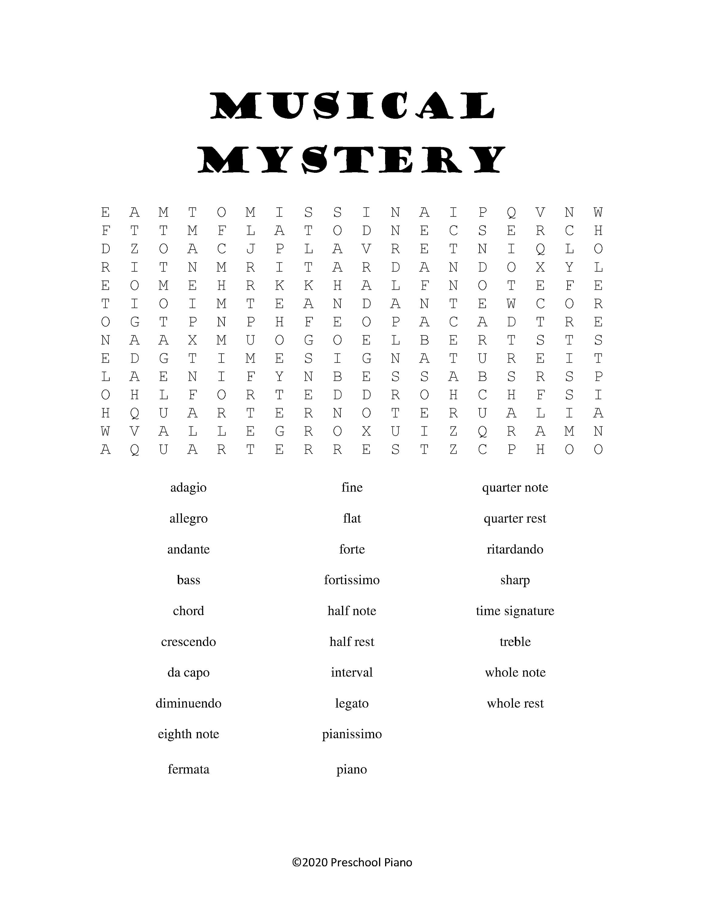 Musical Mystery Puzzles - Etsy