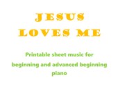 Jesus Loves Me for Beginners and Advanced Beginners 2 - Etsy