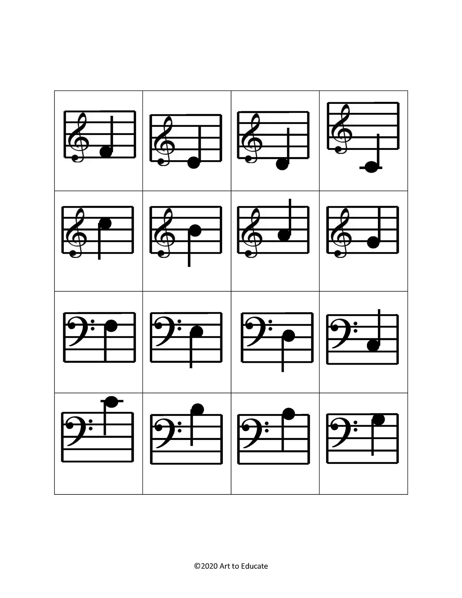 Music Note Bingo - Etsy