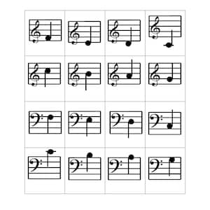Music Note Bingo - Etsy