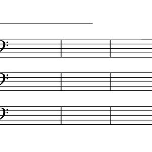 Large Blank Sheet Music - Treble and Bass Separate - Etsy