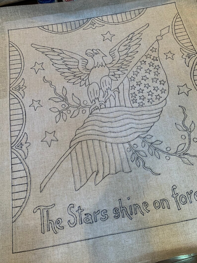 Rug Hooking PATTERN the Stars Shine on Forever 35x40 | Etsy