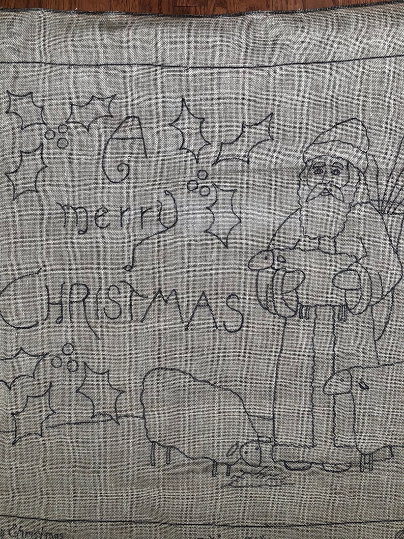 Rug Hooking Pattern A Merry Christmas 30x36 Primitive | Etsy