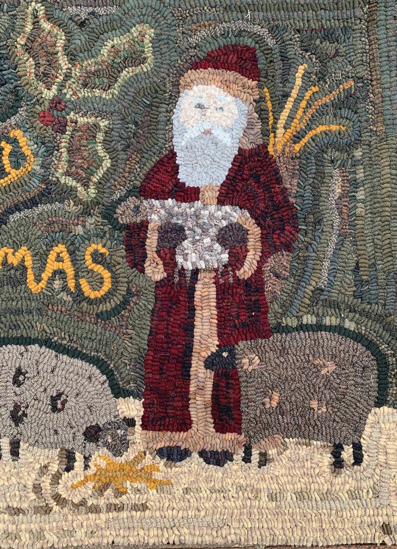 Rug Hooking Pattern A Merry Christmas 30x36 Primitive - Etsy