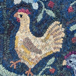 Rug Hooking PATTERN, Chicken Stroll, 23x54, 17x40, Chicken, Rooster ...