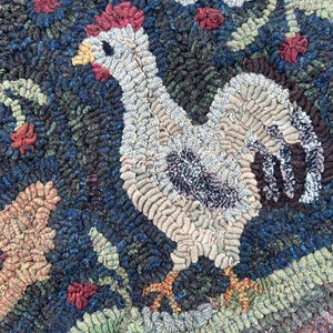 Rug Hooking PATTERN, Chicken Stroll, 23x54, 17x40, Chicken, Rooster ...