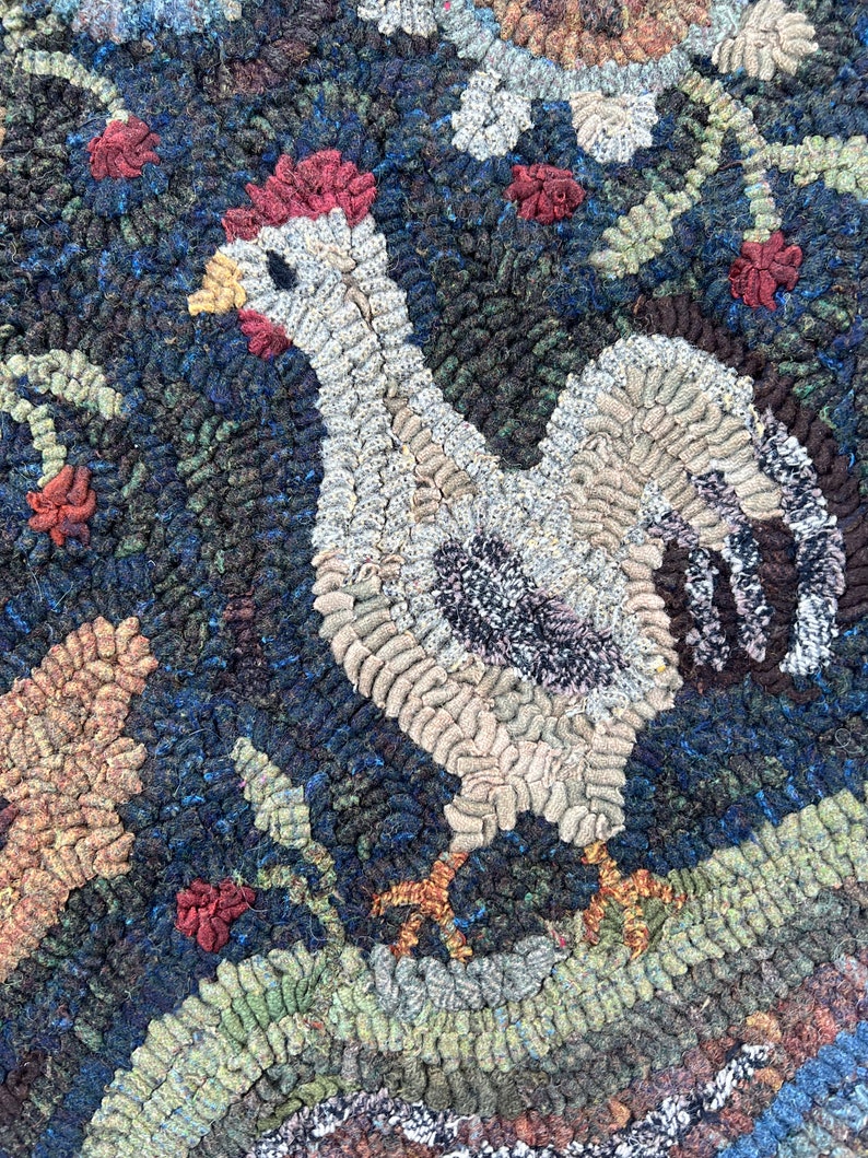 Rug Hooking PATTERN Chicken Stroll 23x54 17x40 - Etsy