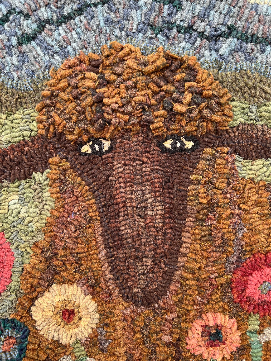 Rug Hooking PATTERN Pasture Sheep 23.5 X 39.5 Primitive - Etsy