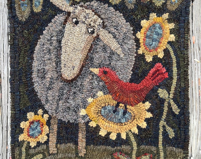 Rug Hooking PATTERN, Friends, 17 1/2”x23” or 24”x31 1/2”, Primitive ...