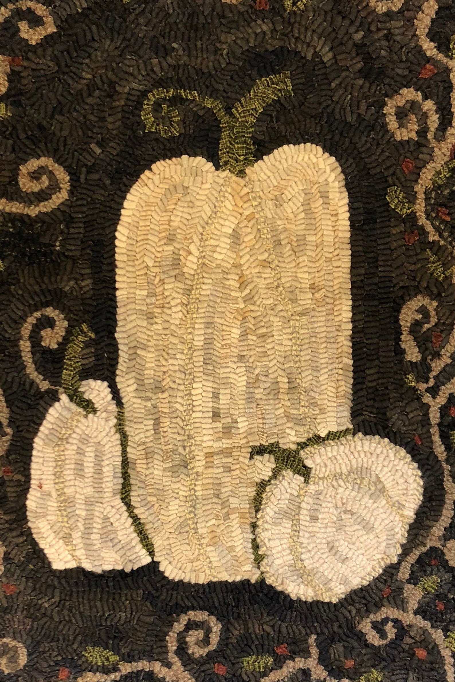 Rug Hooking Pattern Tall Pumpkins 18x27 Primitive Hooked - Etsy