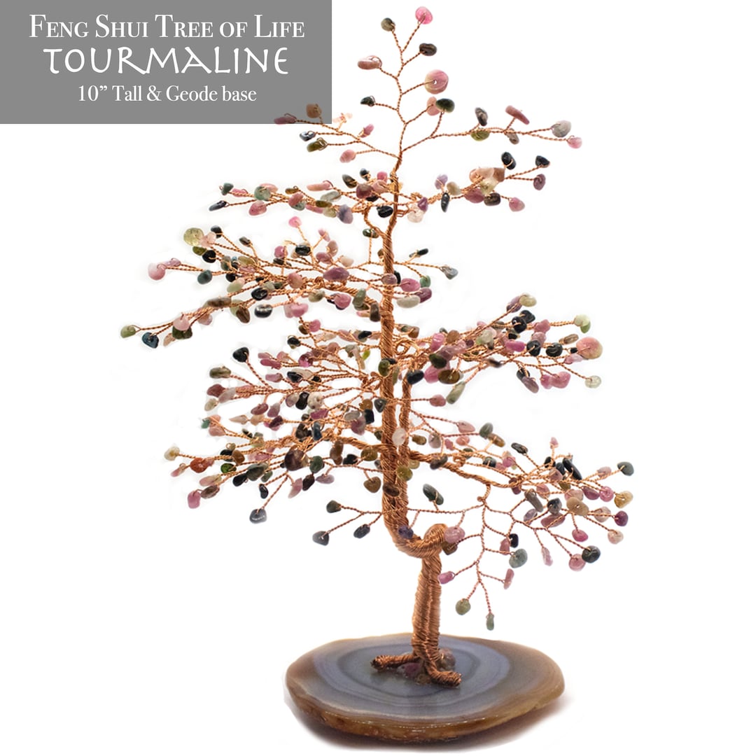 Feng Shui Tree of Life With Tourmaline Leaves - Etsy