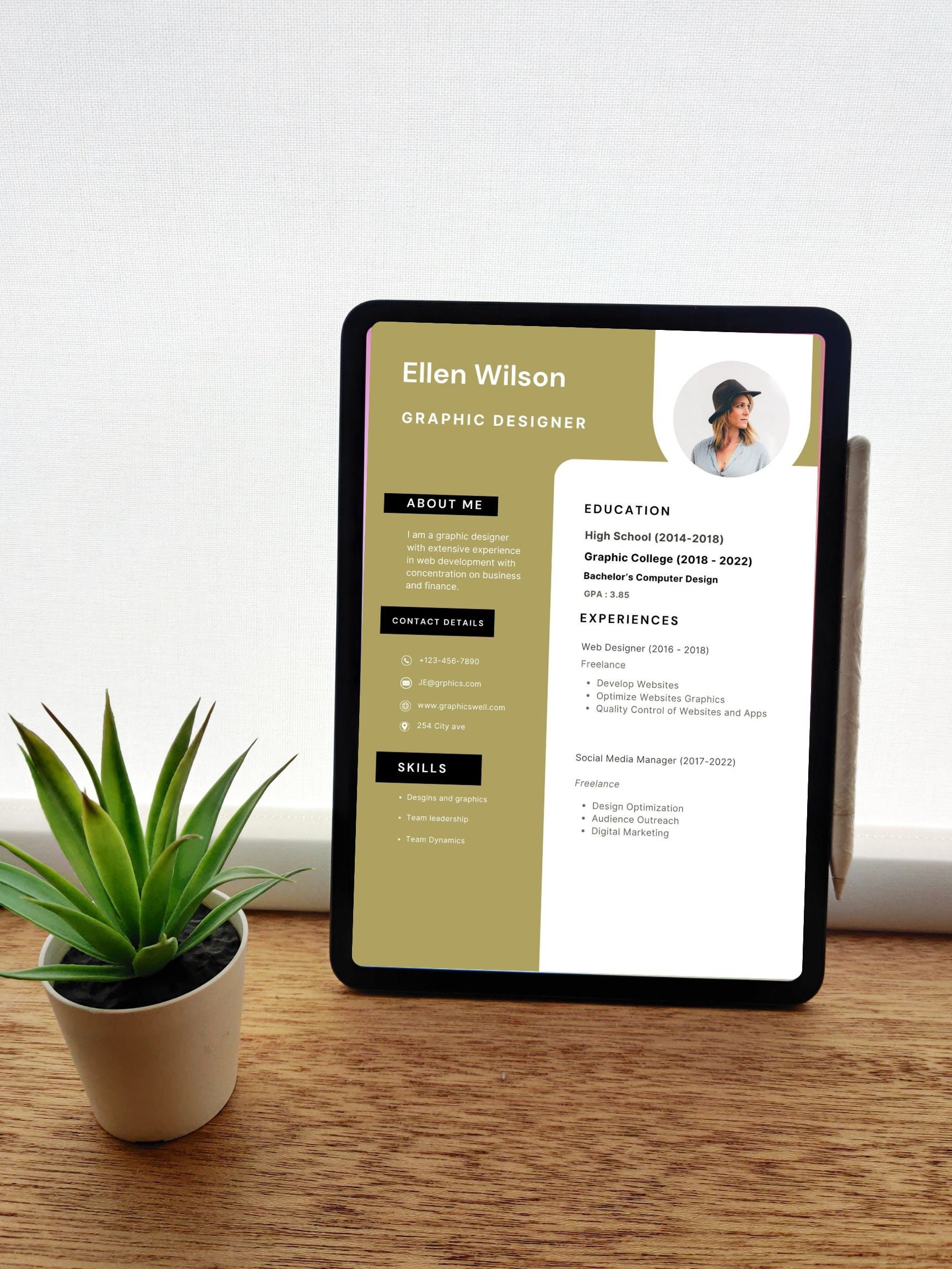 CV Minimalista, CV Template English, CV Academic Template, Canva Resume ...