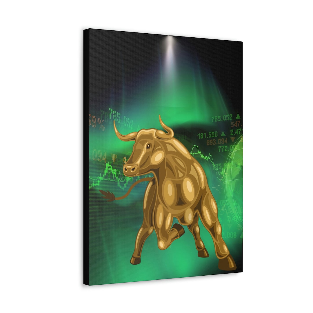 Stock Market Wall Art Stock Market Bull Stock Market Bull - Etsy