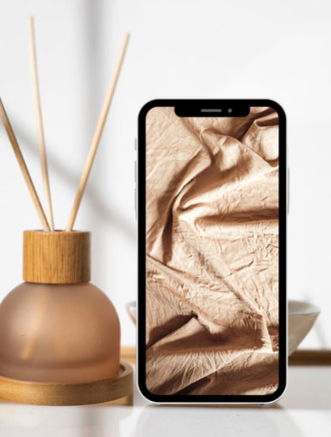 Vintage Themed iPhone Wallpaper, Phone Wallpaper Parchment Paper, Lock ...