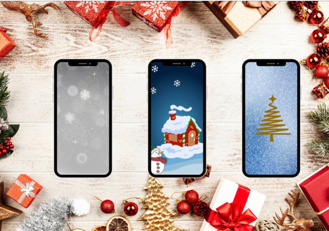 Christmas Lock Screen PNG Lock Screen Tryptic Phone (Instant Download ...