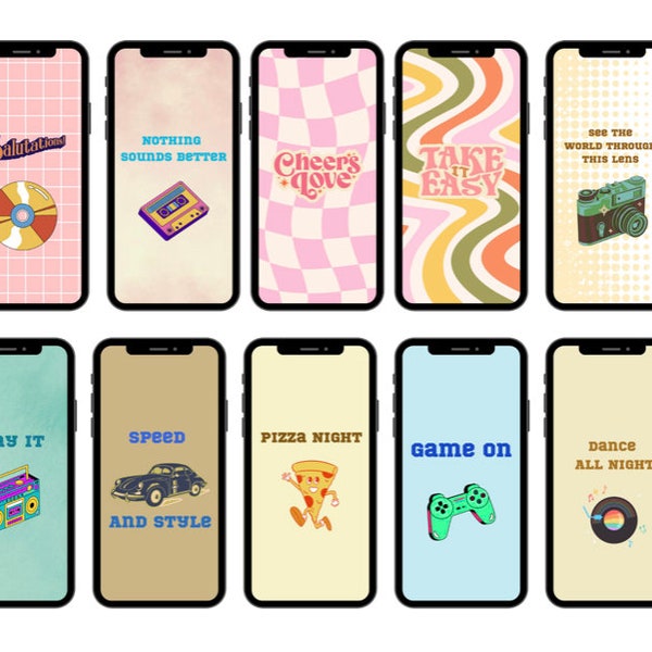 Iphone Wallpaper Retro - Etsy